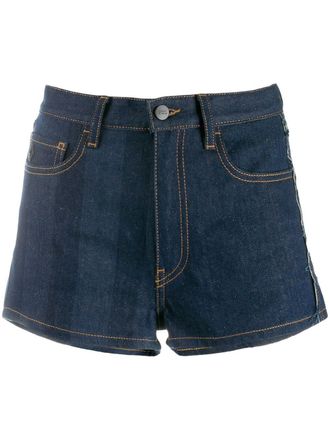 Marcelo Burlon short en jean - Bleu