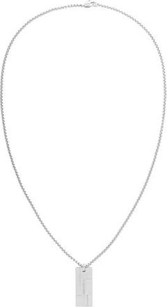 Calvin Klein Collier avec Pendentif pour Homme Collection GRID en Acier Inoxidable - 35000058