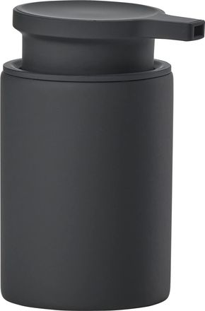 Zone Denmark Ume Seifenspender für Flüssigseife, Pumpspender fürs Bad, Steingut/Keramik, Skandinavisch im Design, 250 ml, Höhe 16 cm, Schwarz