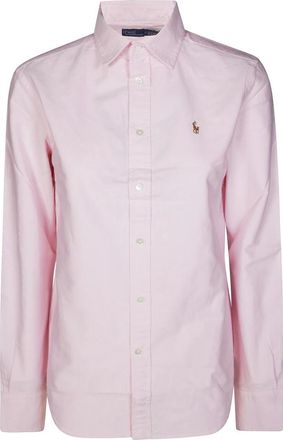 Polo Ralph Lauren Femme, Blouses et Chemises, Rose, Taille: 34 FR Camicia Slim Fit Oxford