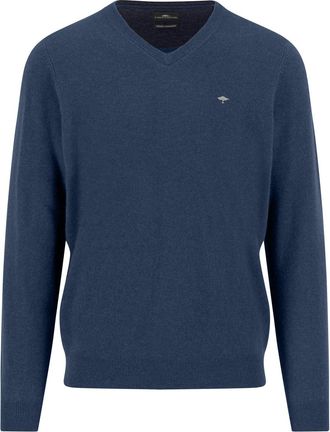 Fynch-Hatton Pullover aus Merino-Kaschmir mit V-Ausschnitt Night / 3XL