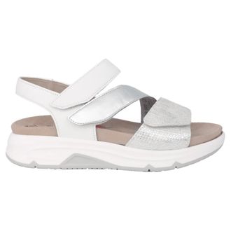 Gabor Rollingsoft Sensitive flache Sandalen - - Shoes - Damen - Wei&szlig; - 38 1/2 EU