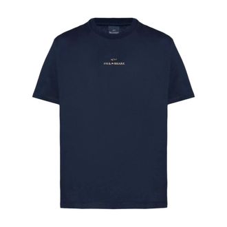 Paul & Shark Cotton T-Shirt - - Tops - Herren - Blau - 3XL
