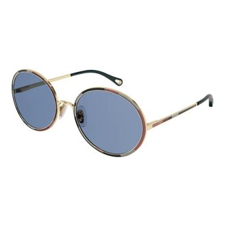 Chlo&eacute; Gold/Blau Schattierte Sonnenbrille - - Accessories - Damen - Gelb - 60 MM