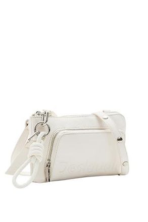 Desigual Half Logo 24 Lisa Crossbody Bag Creme White