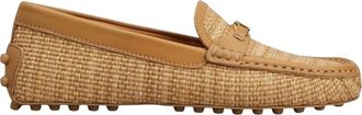 Tod's Femme, Chaussures, Beige, Taille: 41 EU Mocassins Style Raphia