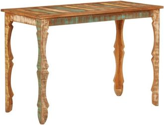 vidaXL Vidaxl - Table &agrave; manger en bois massif de r&eacute;cup&eacute;ration 110x52x76 cm - Style minimaliste - Unique avec variation de couleurs et grains - Facile &agrave;