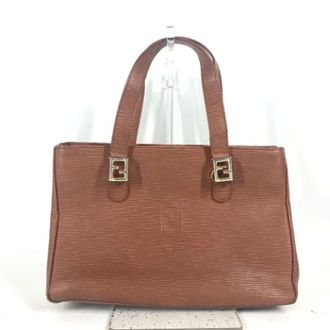Fendi Pre-owned Cuir sacs-fendi - Femme - Pre-owned - Brun - Taille: ONE Size