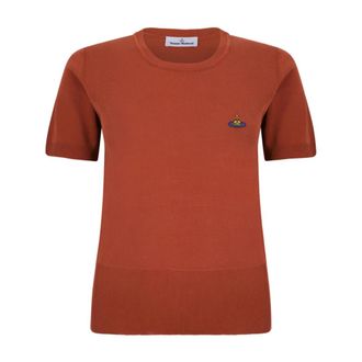 Vivienne Westwood Bea Baumwoll-T-Shirt - - Knitwear - Damen - Orange - M