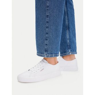 Calvin Klein Sneakers aus Stoff Calvin Klein Vulc HW0HW02975 Wei&szlig;