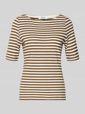 s.Oliver Red Label Slim Fit T-Shirt aus reiner Baumwolle