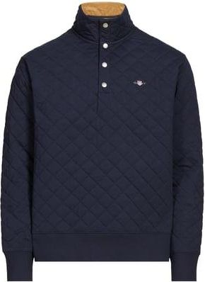 GANT Sweatshirt mit Stehkragen aus Baumwollmischung - Blau