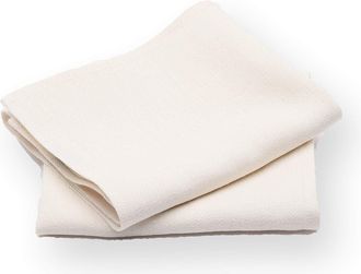 LinenMe Lara Set mit 2 Geschirrtuch Leinen 100%, 42x70 cm Lara - Leinentuch mit Aufh&auml;nger - Geschirrt&uuml;cher & K&uuml;chent&uuml;cher in Creme - Super saugf&auml;hig - Hergest