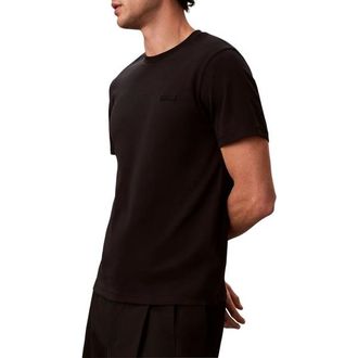 Calvin Klein T-shirt droit manches courtes en coton