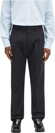 Paul Smith Homme, Pantalons, Gris, Taille: W34 Pantalon droit en laine m&eacute;lang&eacute;e