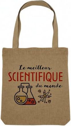 Fabulous Sac Shopping Tote Bag Aspect Lin - Le Meilleur Scientifique du Monde Science Physique Math&eacute;matique Biologie Einstein - Sac de Courses Toile Epaisse 36