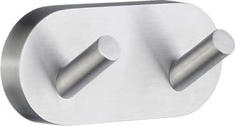 Smedbo Smedbo Home verchromter matt doppelt Handtuch Haken, Silber