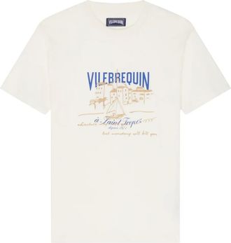 Vilebrequin t-shirt à logo imprimé - Tons neutres