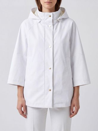 Moorer Veste coupe-vent courte Florida avec capuche amovible et col montant