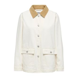 Only Only, Femme, Vestes, Blanc, Taille: 40 FR Denim Vestes