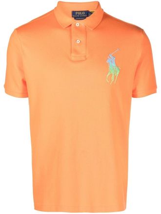 Polo Ralph Lauren polo &agrave; motif Polo Pony - Orange