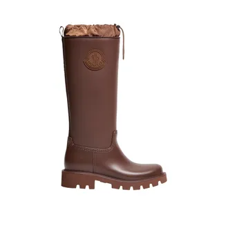 Moncler Moncler Kickstream High Rain Boots, Women, Brown, Size: 36