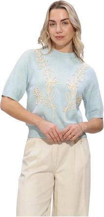 Object Object, Damen, Strickwaren, Blau, LGr&ouml;&szlig;e