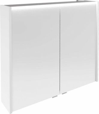 Fackelmann Verona Spiegelschrank 80cm - Weiß Glanz