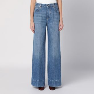Bottega Veneta Mid blue palazzo jeans