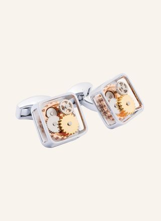 Tateossian Tateossian Manschettenkn&ouml;pfe Square Gear silber