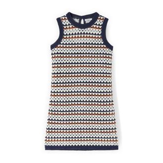 Motivi A-Linien-H&auml;kelstrickkleid - - Dresses - Damen - Blau - XS
