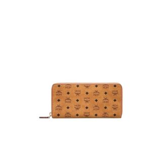 MCM Zip Around Geldb&ouml;rse in Visetos - - Accessories - Damen - Braun - ONE SIZE