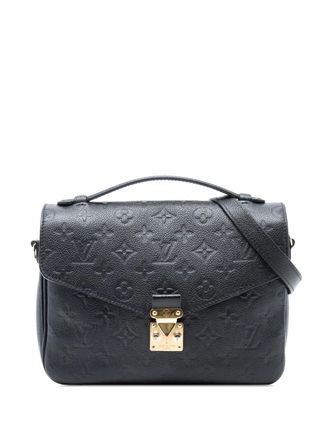 Louis Vuitton 2017 Monogram Empreinte Pochette Metis Satchel-Tasche - Schwarz