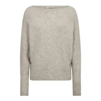 Mos Mosh MOS Mosh, Femme, Pulls, Gris, Taille: 40 FR MMThora Tricot Col V