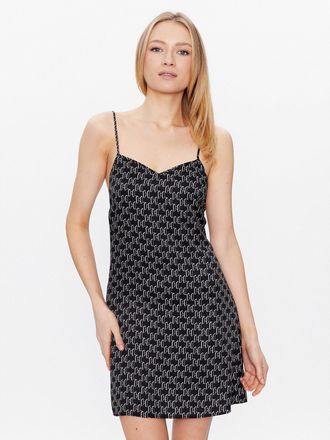 Karl Lagerfeld Nachthemd 225W2135 Schwarz Regular Fit