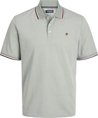 Jack & Jones Jprbluwin Polo Ss Noos Homme Polo, Lily Pad/Fit: Reg. W. White, XS