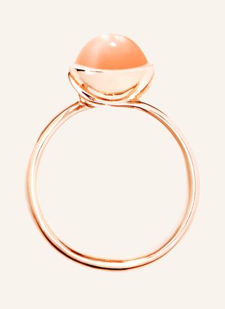 Tamara Comolli Tamara Comolli Ring Ring Bouton Small Moonstone Orange Aus 18k Ros&eacute;gold Mit Oranger Mondstein rosegold