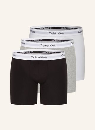 Calvin Klein 3er-Pack Boxershorts Icon Cotton Stretch grau