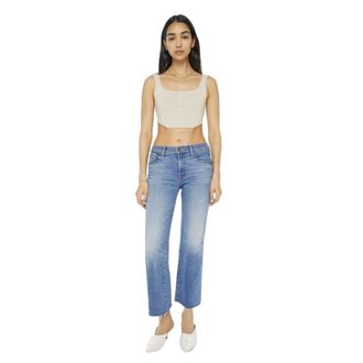 Mother Femme, Jeans, Bleu, Taille: W28 Mid Rise Rambler Zip Ankle