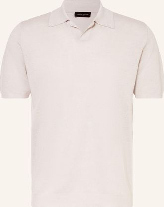 Roberto Collina Roberto Collina Strick-Poloshirt Aus Leinen weiss