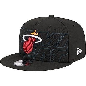 New Era NBA Draft 2023 9Fifty Casquette Snapback Miami Heat Black, Noir, taille unique