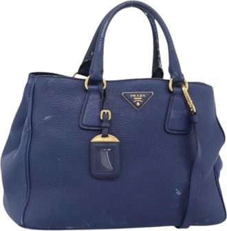 Prada Sac &agrave; main vintage doccasion - Femme - Pre-owned - Bleu - Taille: ONE Size