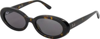 Ray-Ban Femme, Accessoires, Brun, Taille: 54 MM Bold Oval Lunettes de soleil
