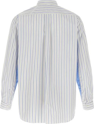 Comme Des Gar&ccedil;ons Striped Cotton Shirt - White