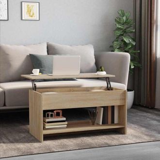 vidaXL Couchtisch Sonoma-Eiche 102x50x52,5 cm Holzwerkstoff - Vidaxl