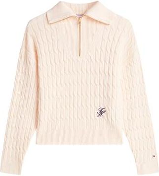 Tommy Hilfiger Pull &agrave; col montant en coton
