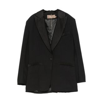 Simona Corsellini Klassischer Blazer - - Jackets - Damen - Schwarzk - M