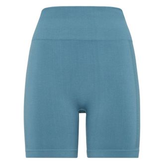 Plein Sport Femme, Shorts, Bleu, Taille: 44 FR Seamless Micro Biker Shorts Logo