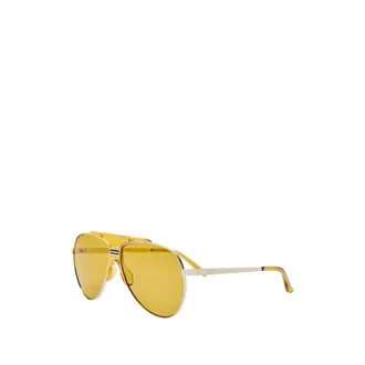 Linda Farrow Femme, Accessoires, Jaune, Taille: 63 MM Lunettes Amelia