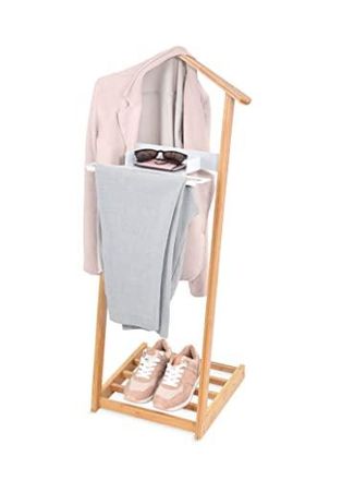 Domopak Living Domo Pak Living 43,5 x 34 x 102 cm 83522 Galan de Nuit Bambou avec Tablette pour Chaussures Multicolore 43,5 x 34 x 102 cm